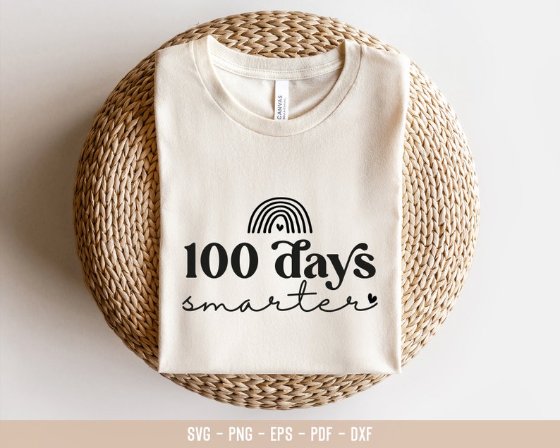 100 Days Smarter SVG 100 Days of School SVG Teacher Svg - Etsy