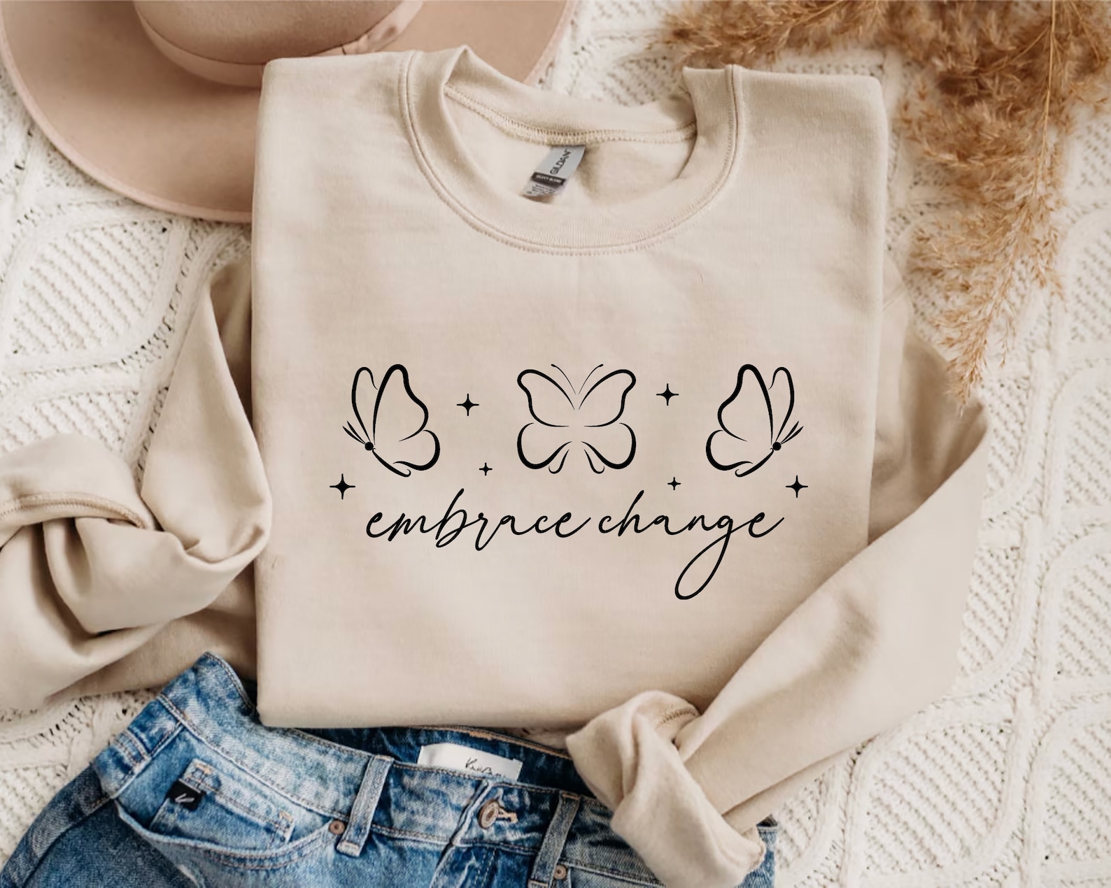 Embrace Change SVG PNG PDF, Butterfly Svg, Motivational Svg ...