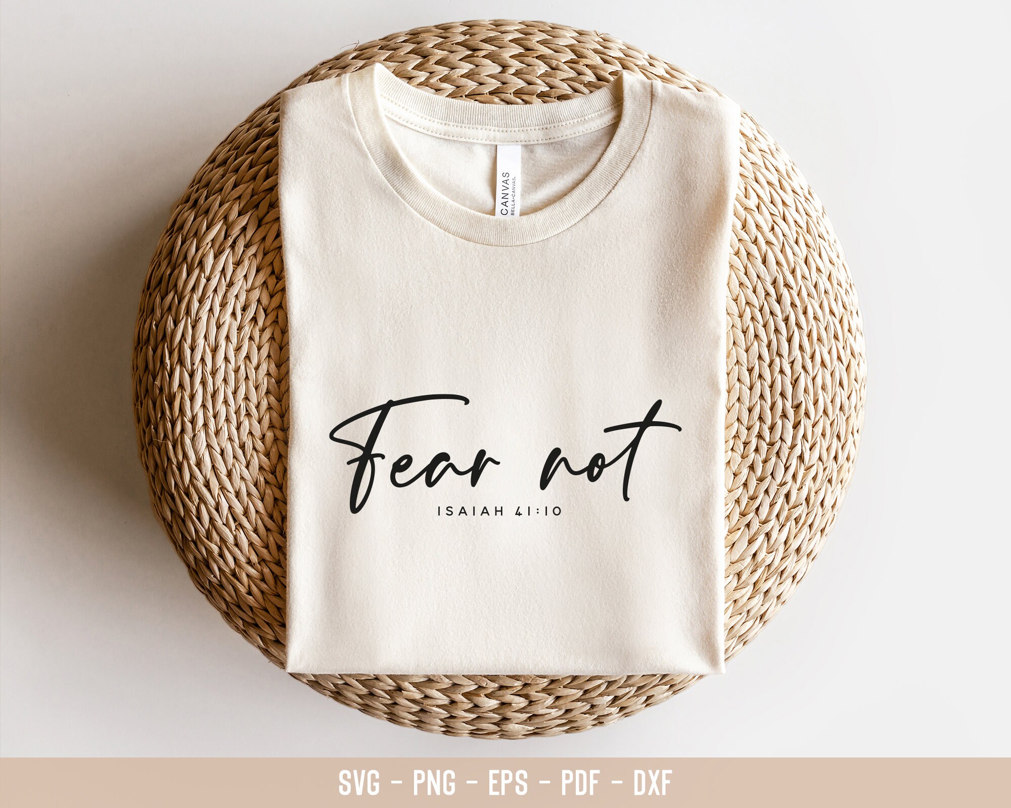 Fear Not SVG PNG PDF Christian Svg Faith Over Fear Svg | Etsy