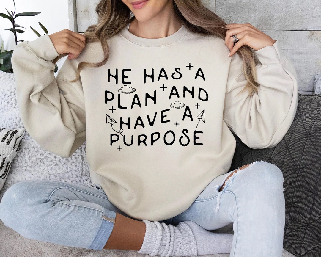 He Has A Plan and I Have A Purpose SVG PNG PDF, Retro Christian ...
