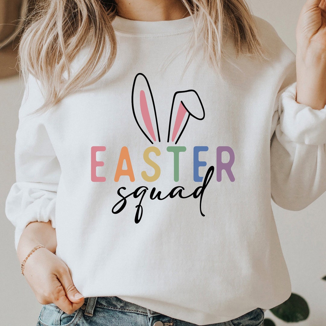 Easter Squad SVG PNG PDF, Happy Easter Svg, Bunny Svg, Kids Easter Svg ...