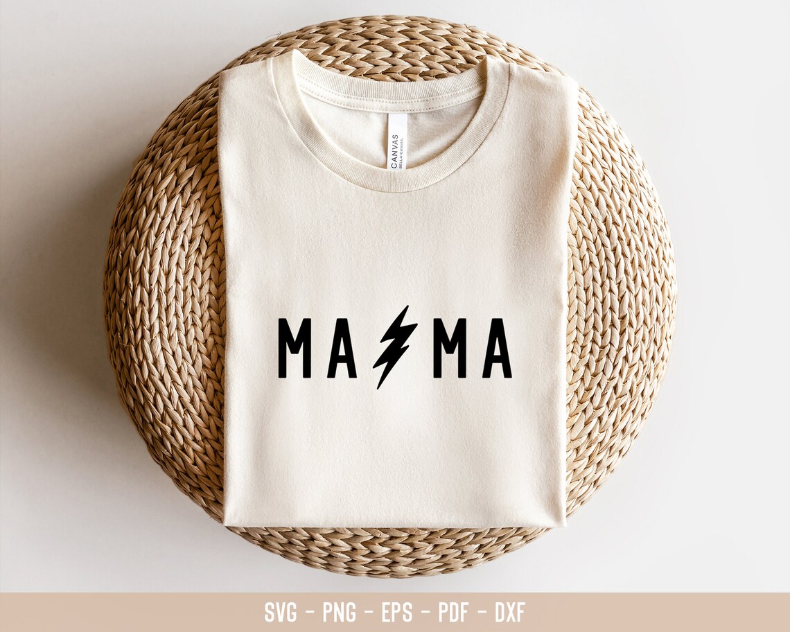Mama SVG PNG PDF Rocker Style Mama Svg Mama Vibes Svg Mom - Etsy