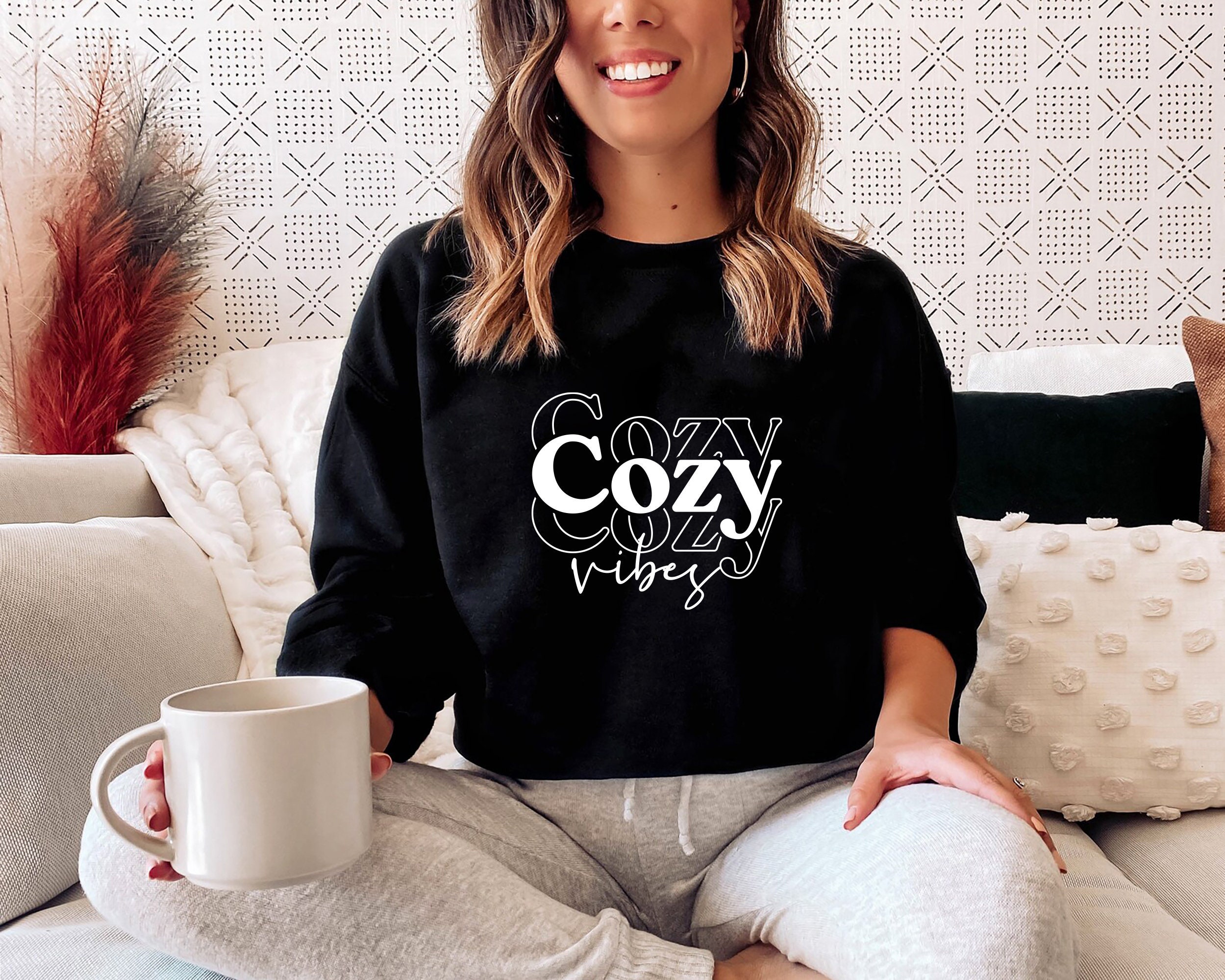 Cozy Vibes SVG PNG PDF Get Cozy Svg Happiness Svg | Etsy