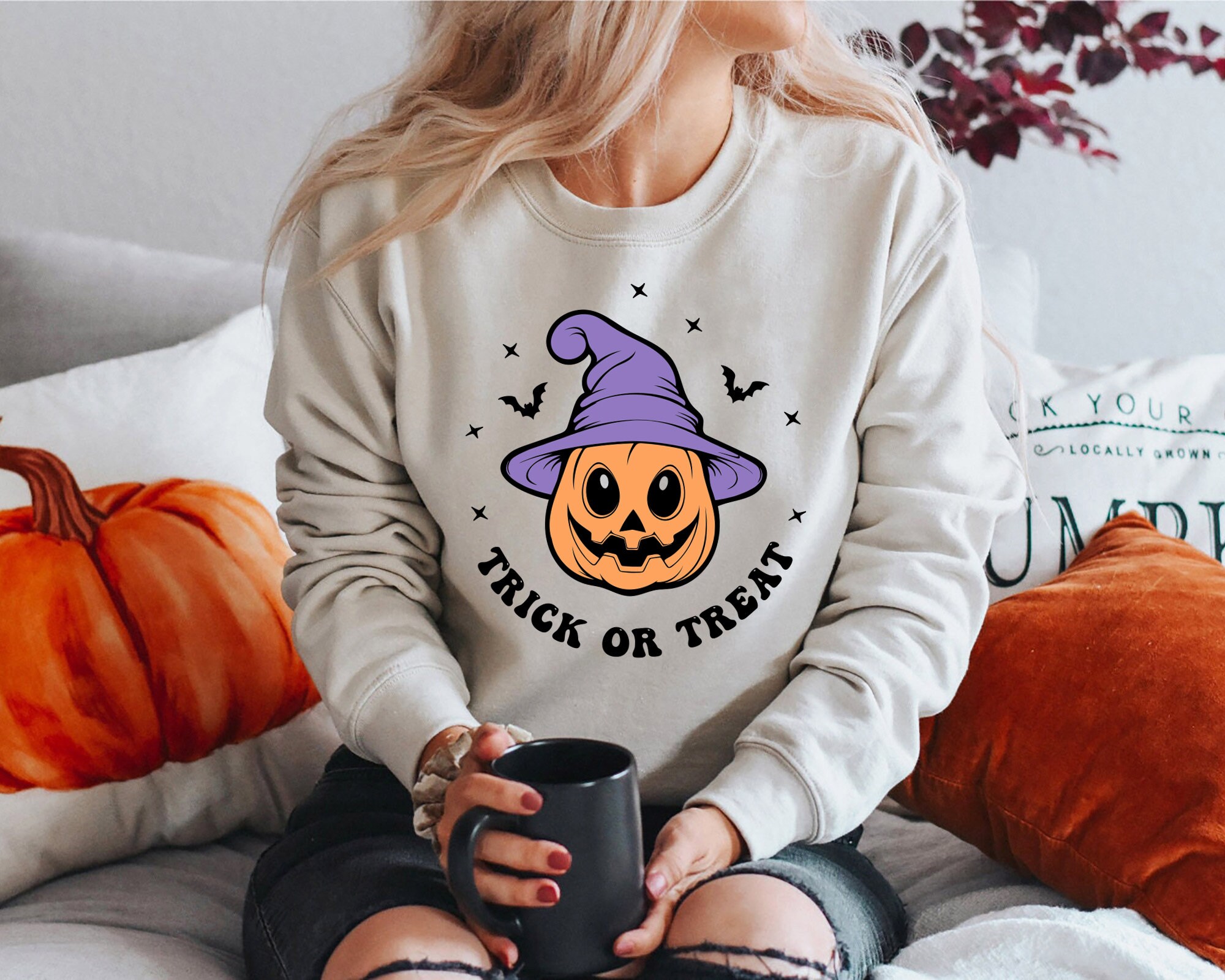 Trick or Treat Pumpkin SVG PNG PDF, Halloween Pumpkin Svg, Hello ...