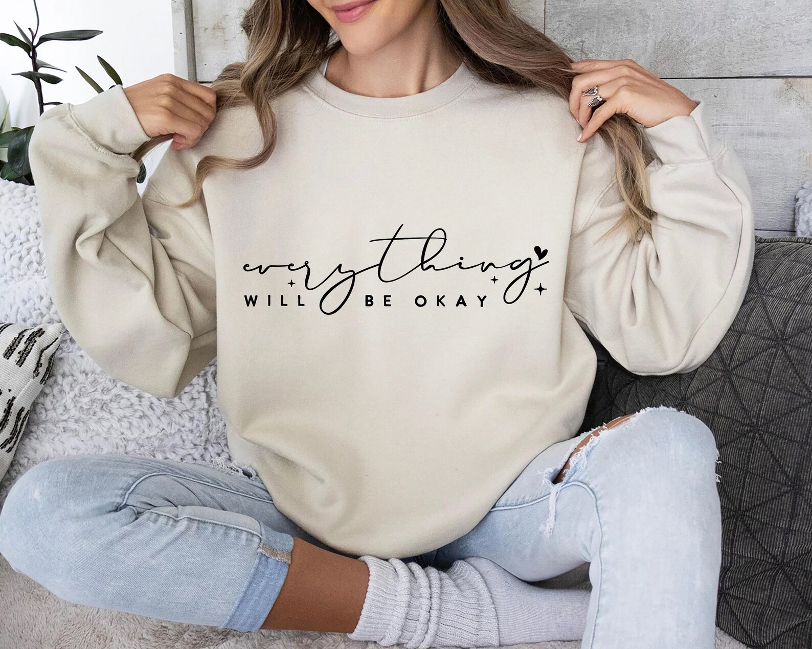 Everything Will Be Okay SVG PNF PDF, Inspirational Svg, Positive Vibes ...