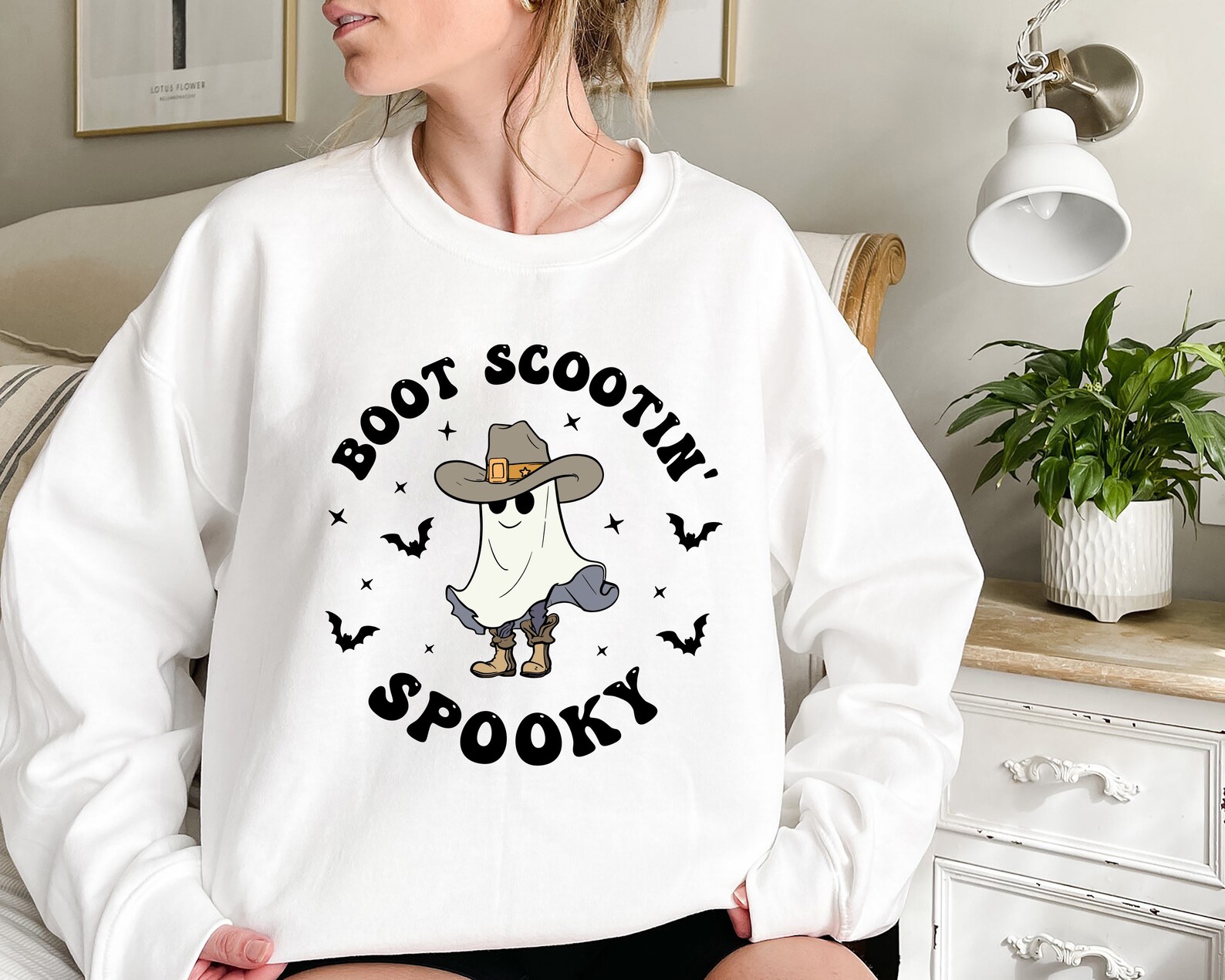 Boot Scoot Spooky SVG PNG, Western Ghost Svg, Retro Halloween Design ...