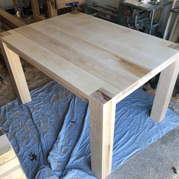 Solid Wood Dining Table - Etsy