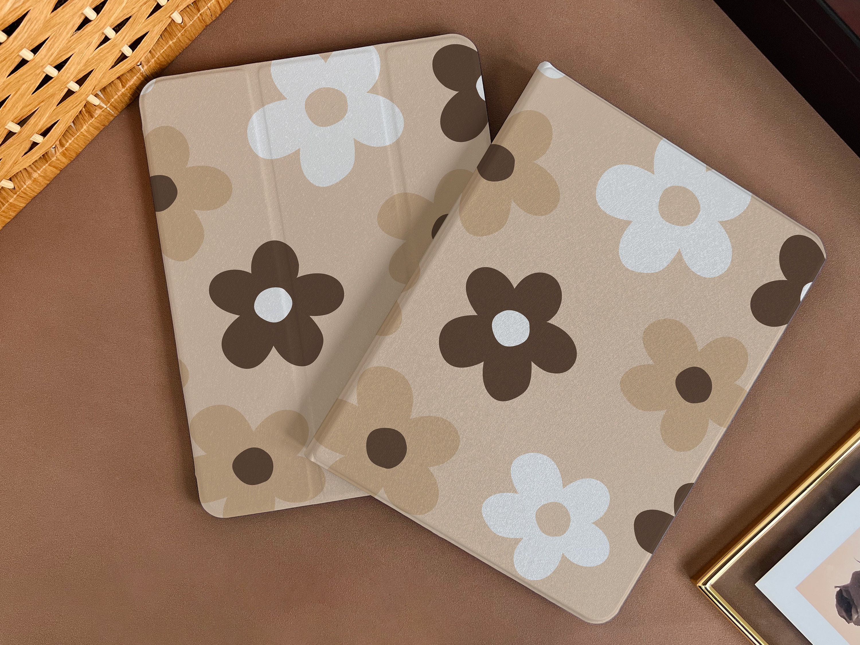 Vintage Brown Floral Ipad Air 4 10.9 Case With Apple Pencil - Etsy