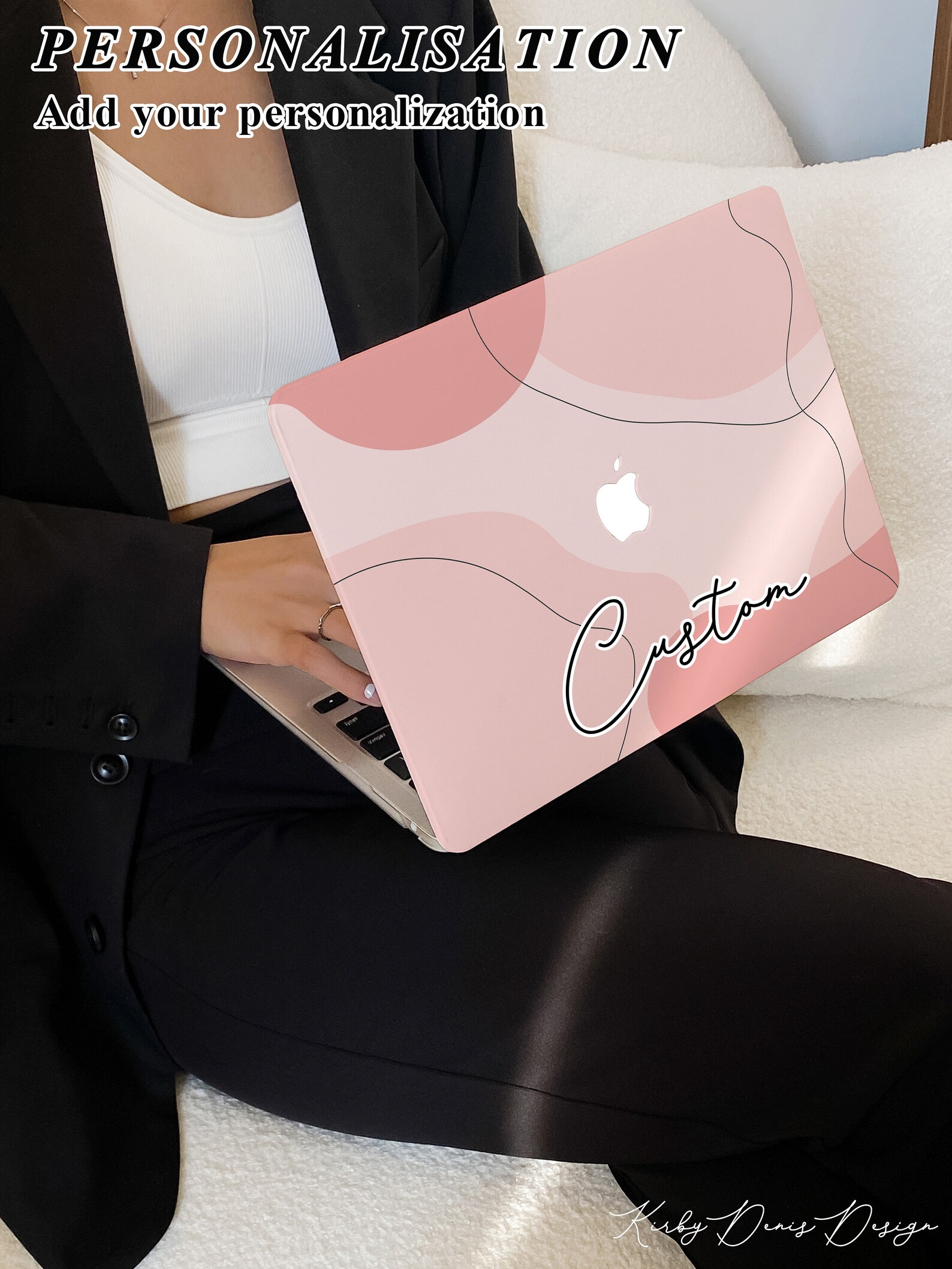 Peach Pink Gum Case for New MacBook Pro 14 Pro A2442 Pro 16 Inch 2022 ...