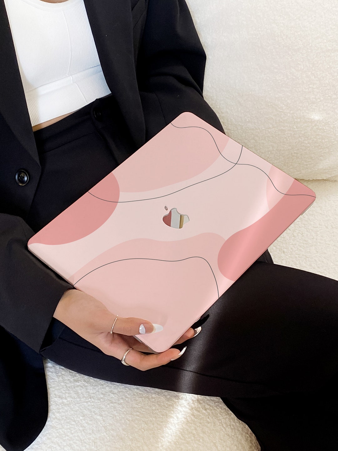 Peach Pink Gum Case for New MacBook Pro 14 Pro A2442 Pro 16 Inch 2022 ...