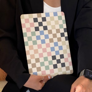 Colorful Checkered Wallpaper Case for New MacBook Pro 14 Pro A2442 Pro ...