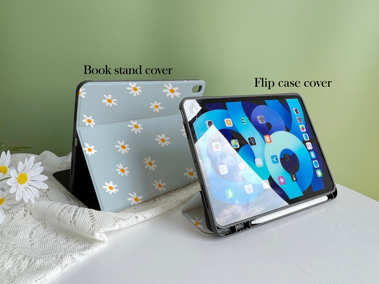 Daisy Painting Ipad Air 4 Air 5 10.9 Case With Apple Pencil - Etsy