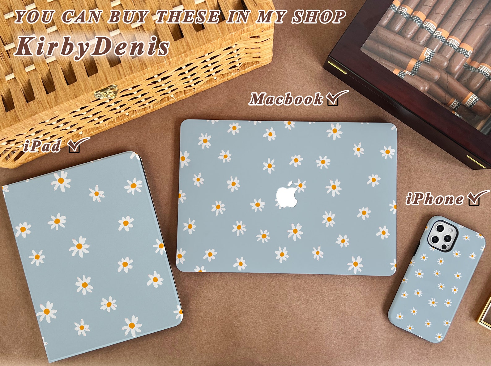 Daisy Painting iPad Air 4 Air 5 10.9 Case With Apple Pencil Holder Soft ...