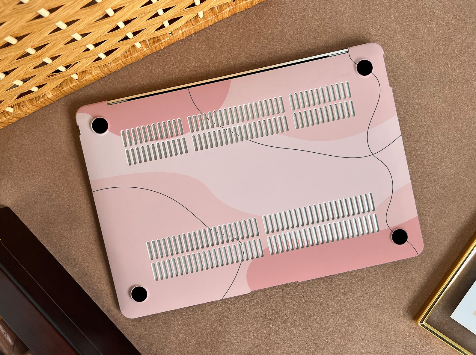 Peach Pink Gum Case for New MacBook Pro 14 Pro A2442 Pro 16 Inch 2022 ...