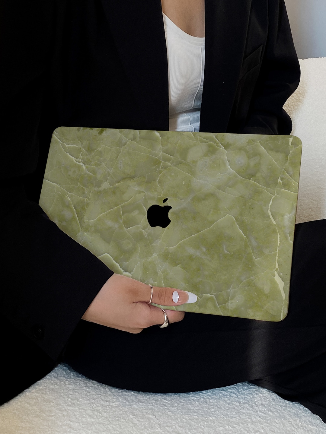 Jade Marble Case for New MacBook Pro 14 Pro A2442 Pro 16 Inch 2022 M2 ...
