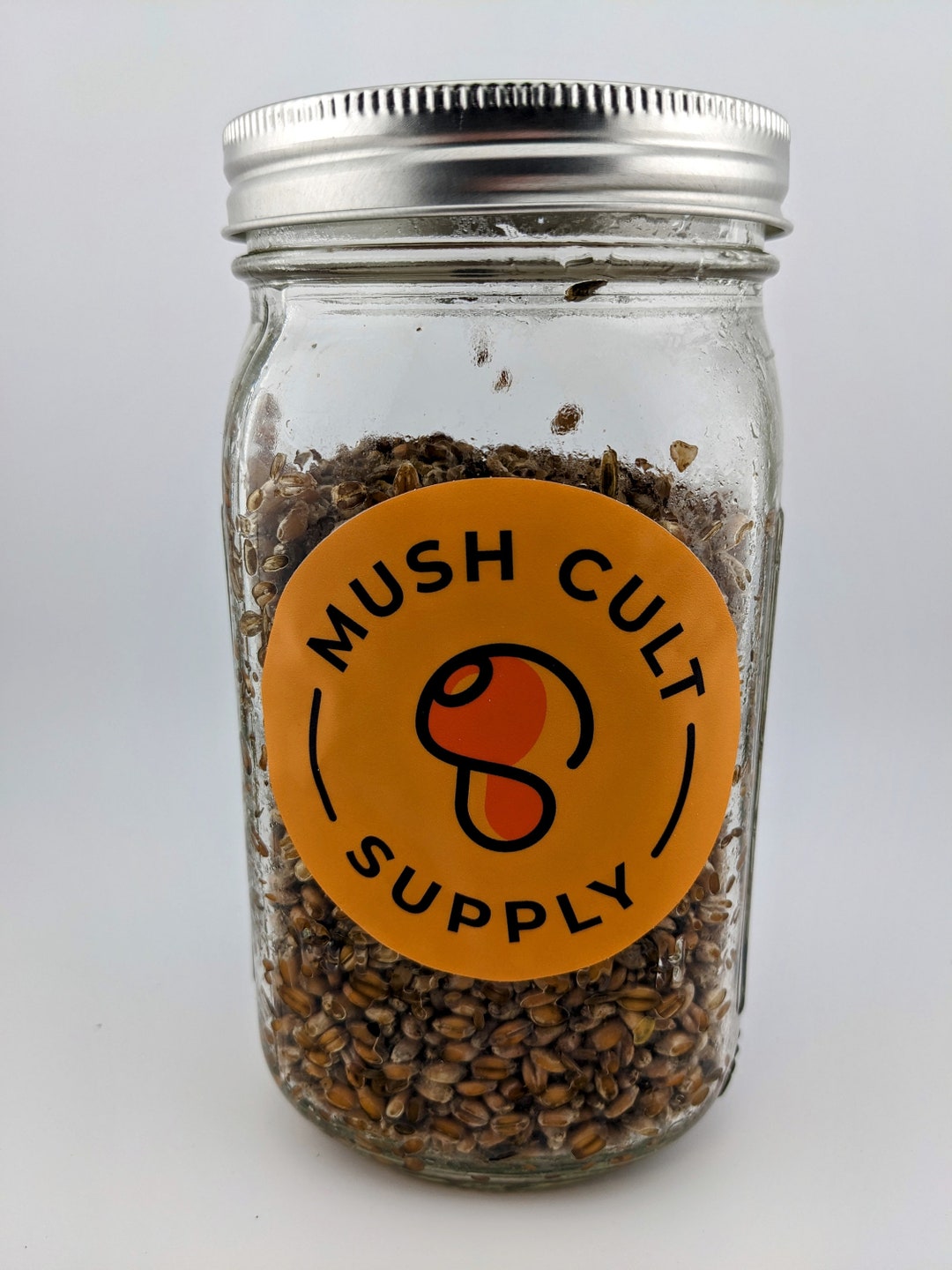 Mushroom Grain Jar W/modified Lid - 1lb Sterile Grain - Etsy