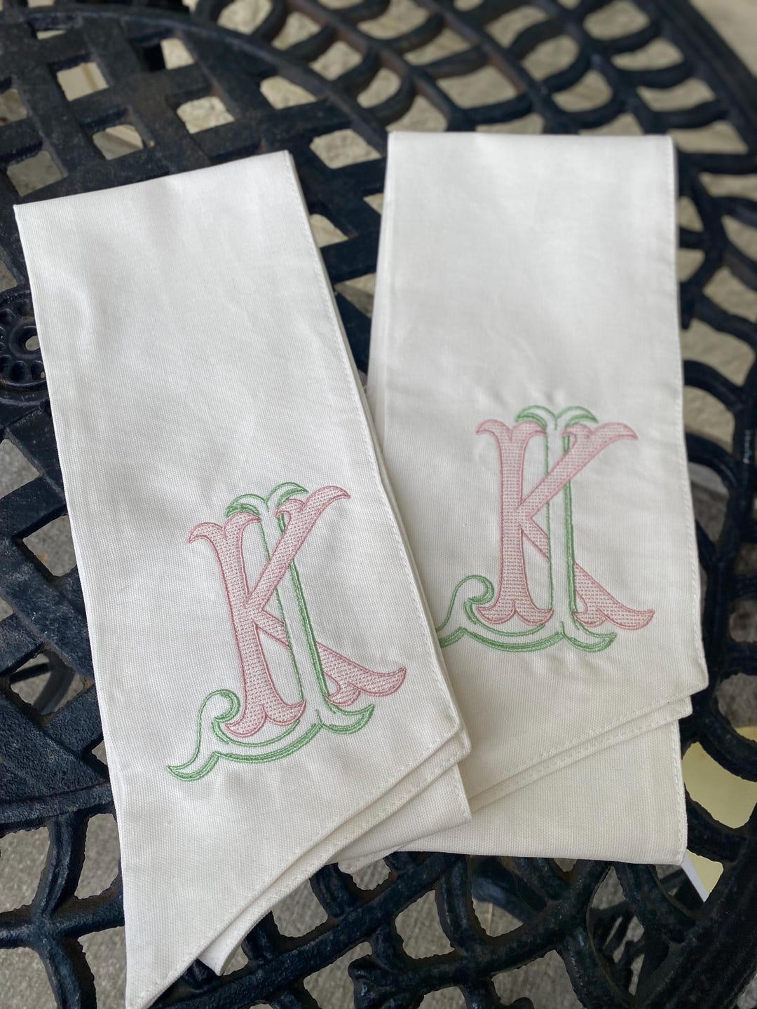 Customized Wedding Two Letter Sash Wedding Day Wreath Sash Decoration ...