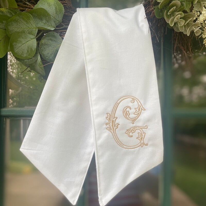 Embroidered Sash - Etsy