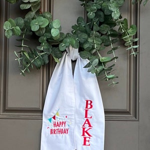 You Design Your Custom Wreath Sash Design Your Own Sash Custom ...