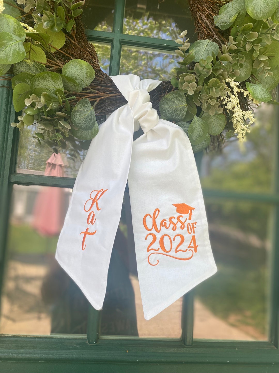Graduation Sash Wreath Door Sash Graduation Gift Celebration Front Door ...