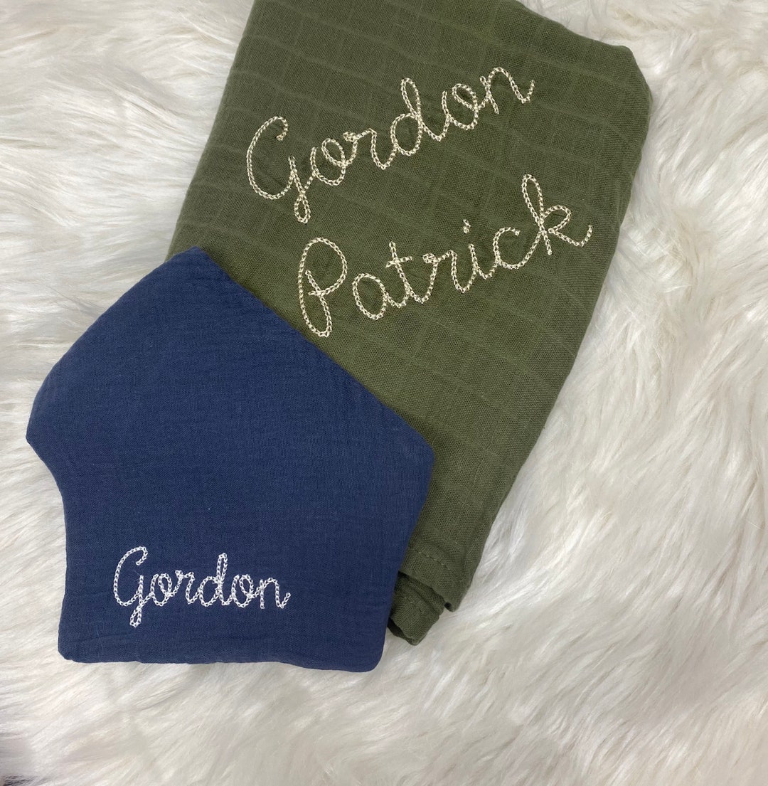 Customize Bibs Special Occasions Embroidered Name Shower Bib - Etsy