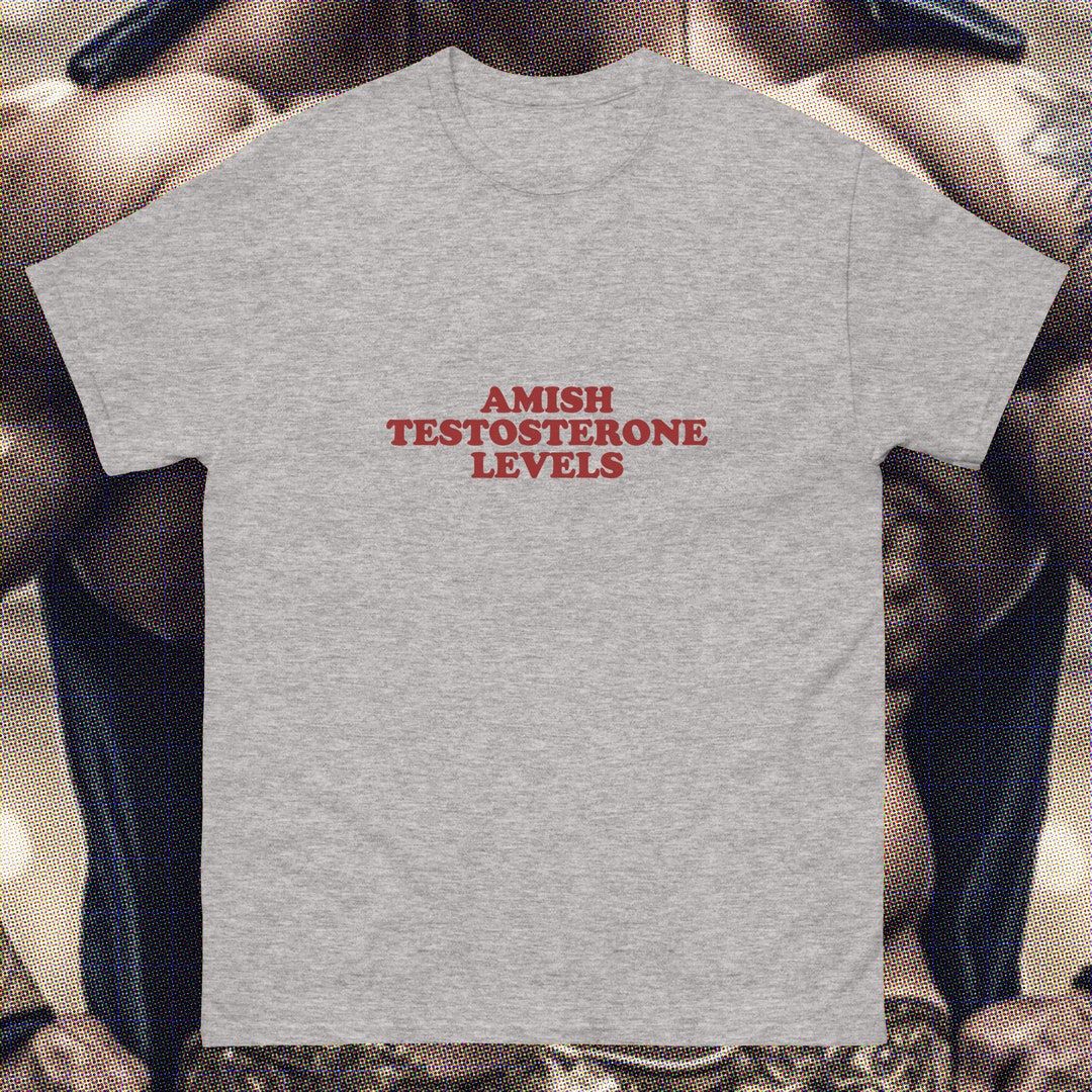 AMISH TESTOSTERONE LEVELS Beast Mode Workout Funny Gym Shirt - Etsy