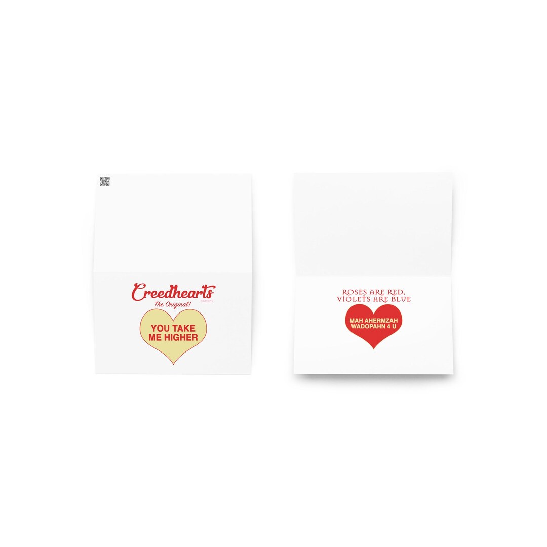 CREED Valentines Day Card Funny Heart Scott Stapp Band Tour Gift Love ...