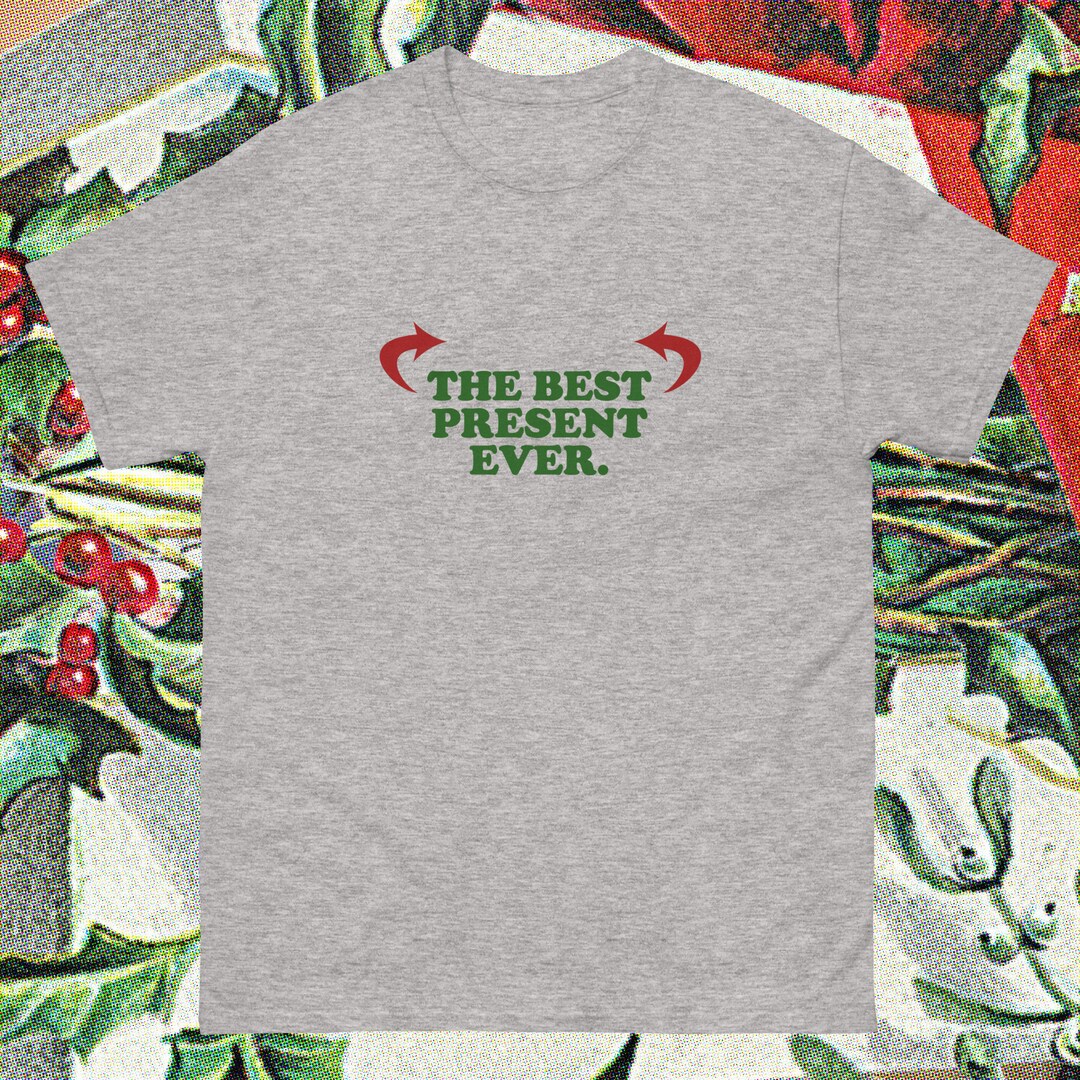 The Best Christmas Present Ever Holiday Couples Funny Shirt - Etsy