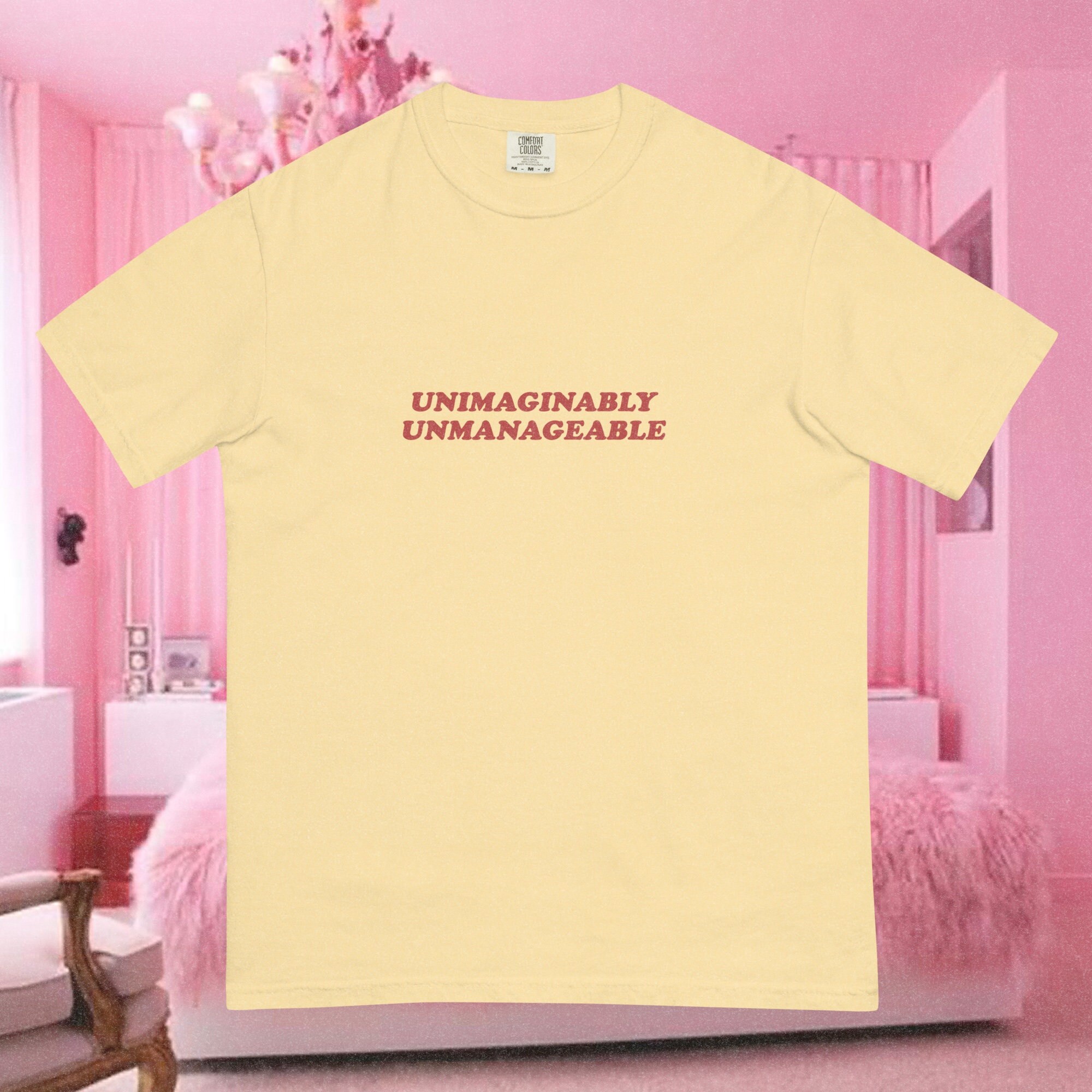 UNIMAGINABLY UNMANAGEABLE | Funny Graphic Tee | Comfort Color Tee ...