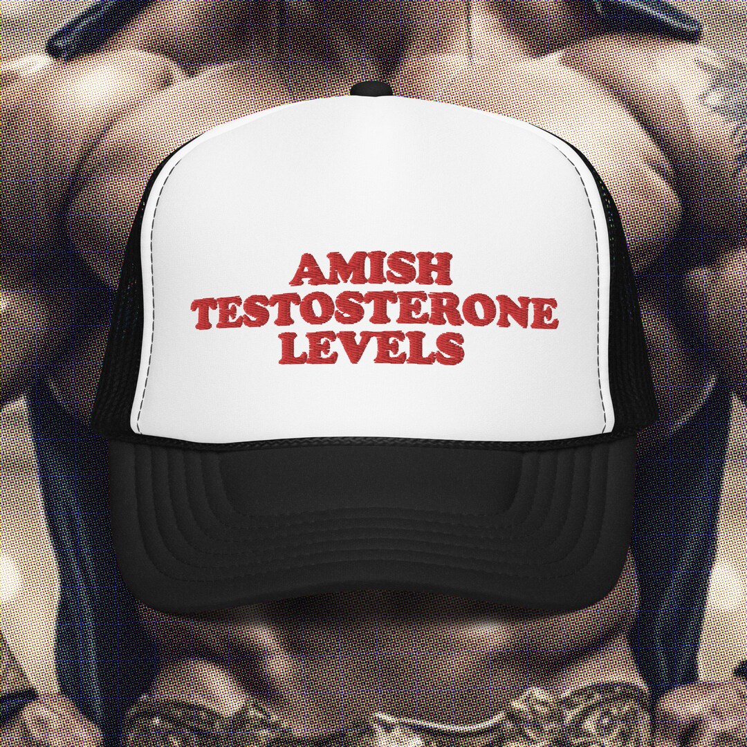 AMISH TESTOSTERONE LEVELS Beast Mode Workout Funny Gym Trucker - Etsy