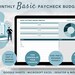Monthly Basic Paycheck Budget Template | Fuss-free | for Beginners ...