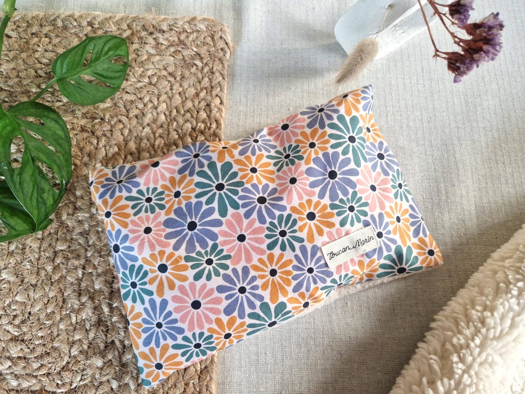 Dry Hot Water Bottle With Organic Flax Seeds, Removable Cover ...