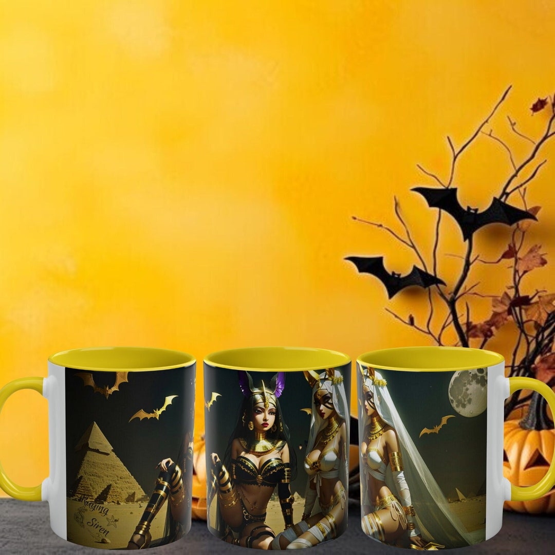 Gothic, Mummy, Monster, Witch, Cute, Halloween, Coffee Mug, Goth Mug ...