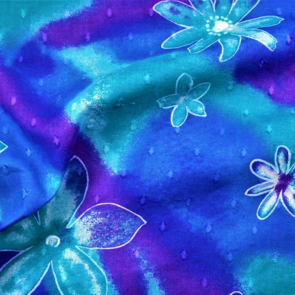 Purple Teal Fabric - Etsy