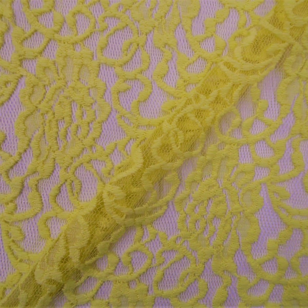 Yellow Lace Fabric - Etsy
