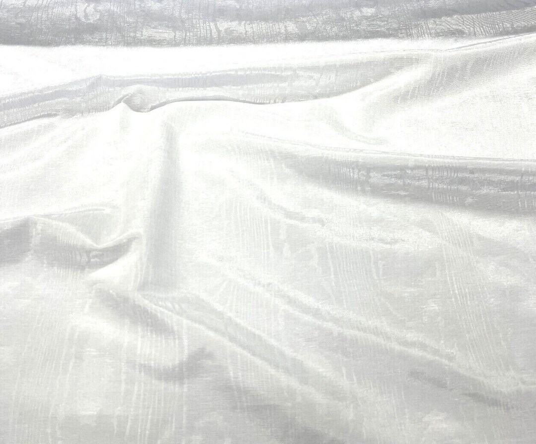 White Moire' Bengaline Faille Fabric by the Yard Re-orderable - Etsy