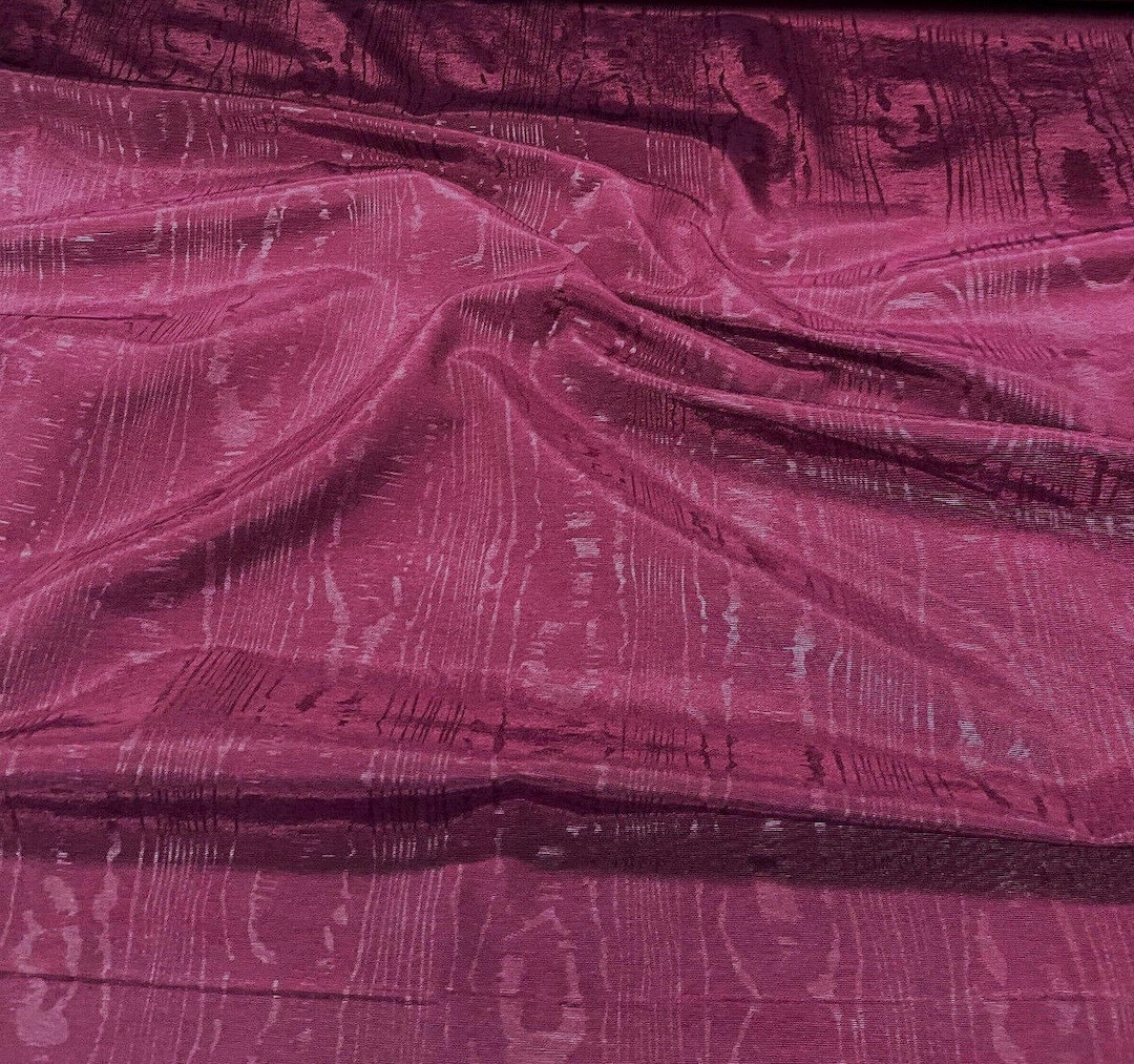Burgundy Moire' Bengaline Faille Fabric by the Yard Re-orderable - Etsy