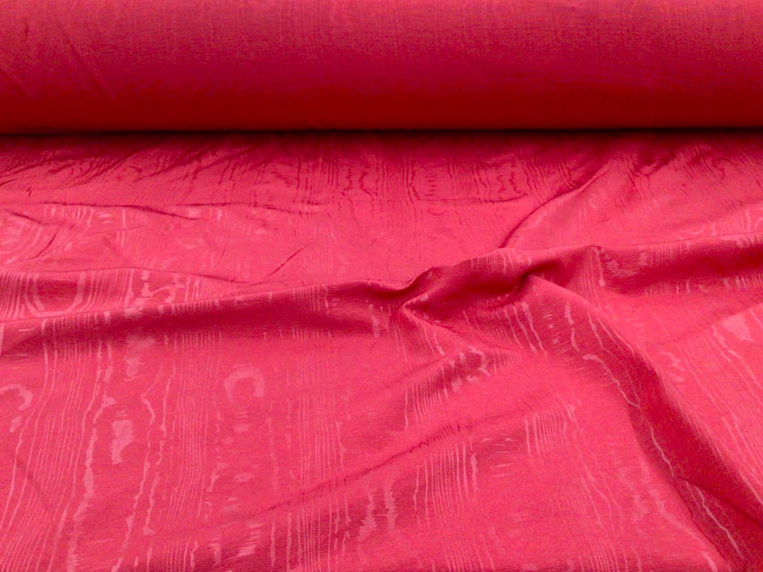 Red Moire' Bengaline Faille Fabric by the Yard Re-orderable - Etsy