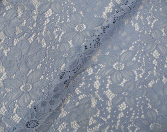 Sheer Slate Blue Fabric - Etsy