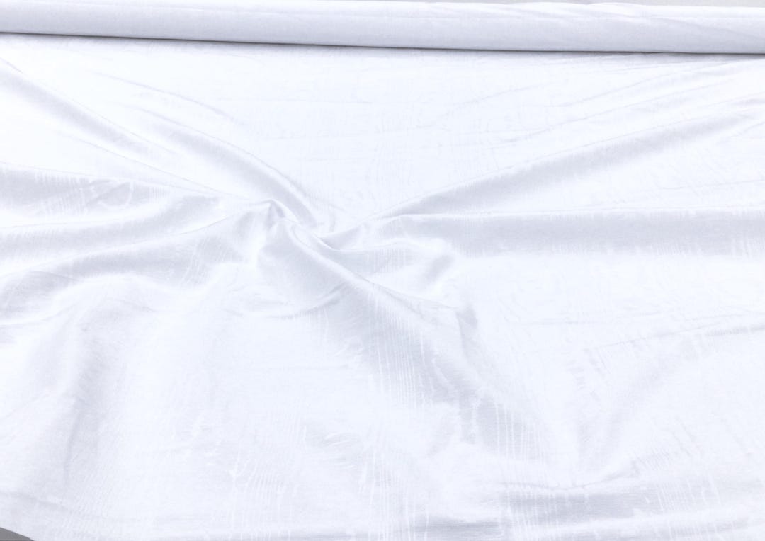 White Moire' Bengaline Faille Fabric by the Yard Re-orderable - Etsy