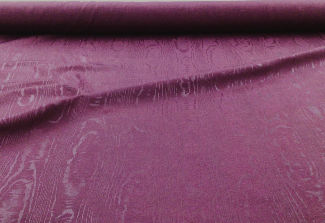 Burgundy Moire' Bengaline Faille Fabric by the Yard Re-orderable - Etsy