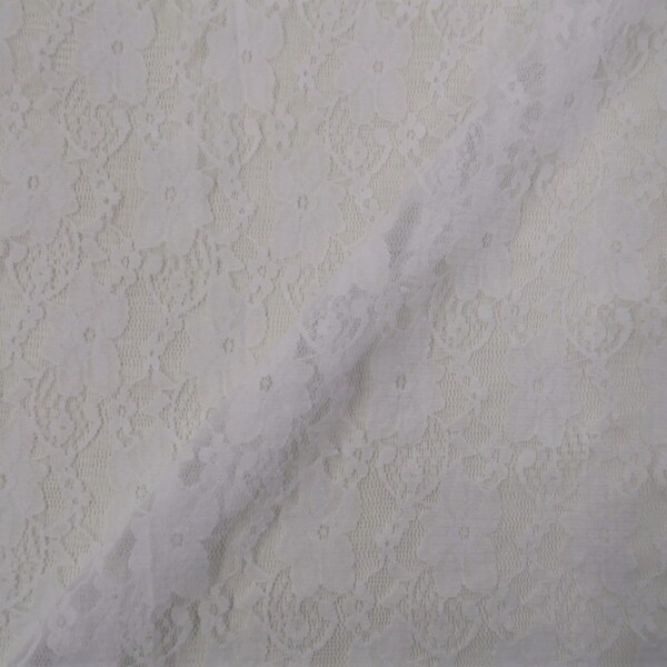 White Lace Fabric by the Yard - Etsy