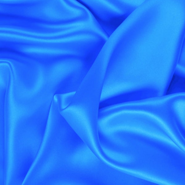 Blue Satin Fabric - Etsy