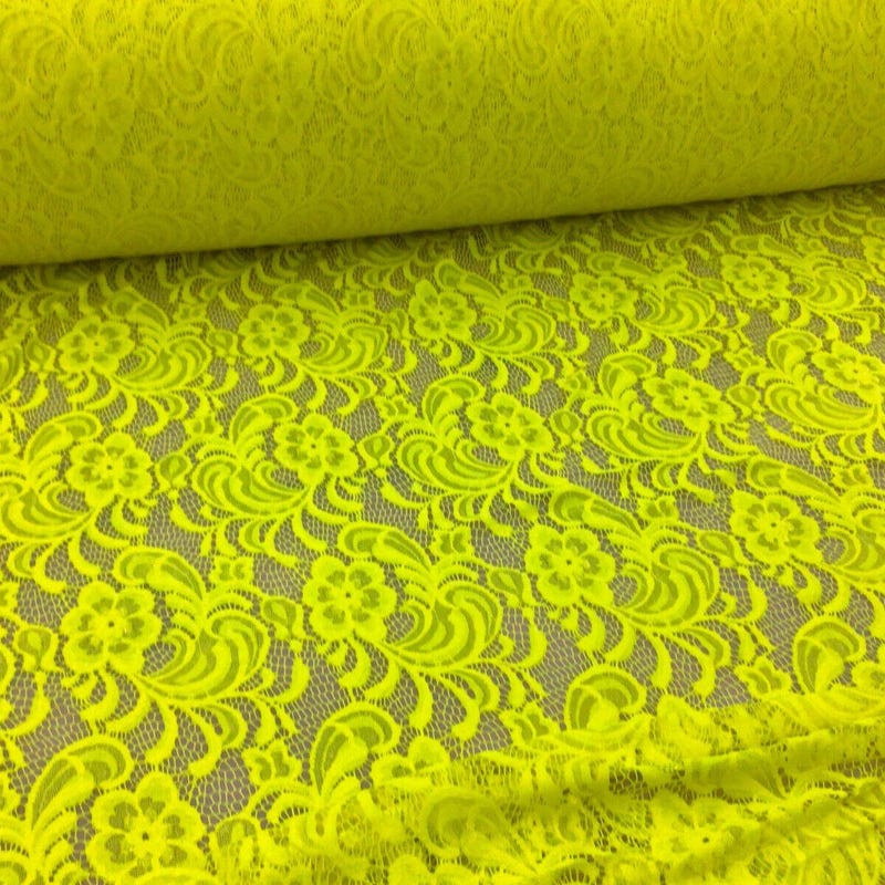 Yellow Lace Fabric - Etsy