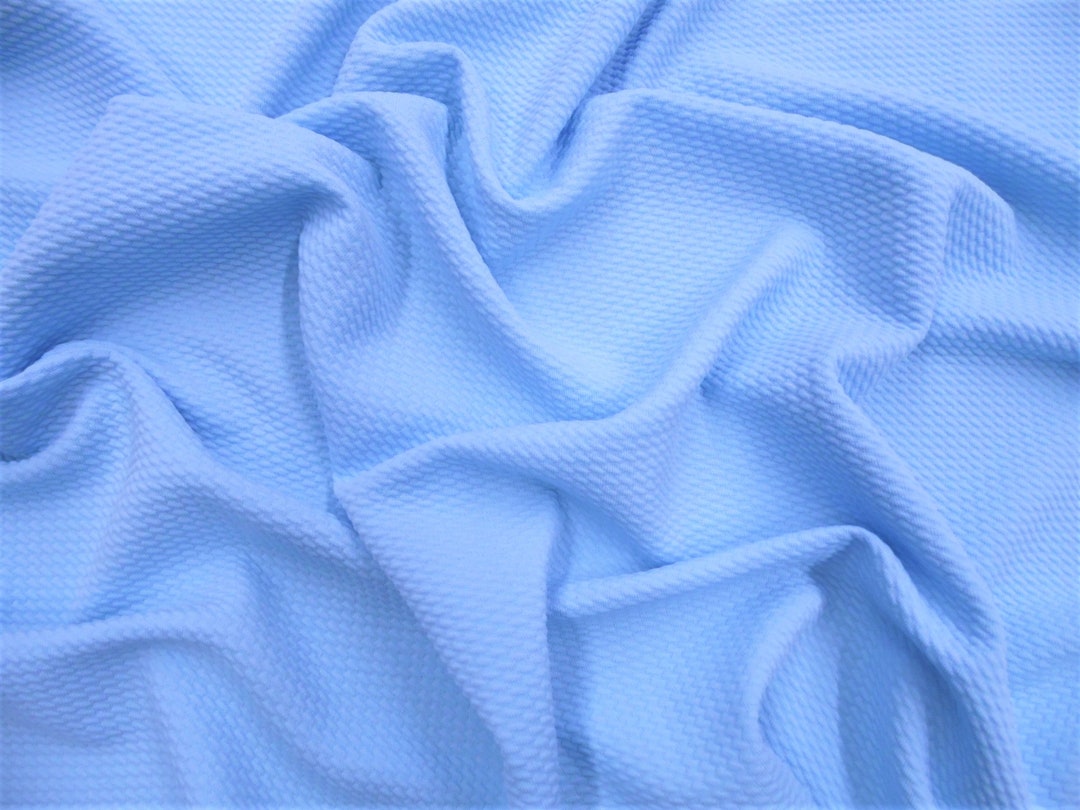 Light Blue Bullet Liverpool Textured 4 Way Stretch Fabric by the Yard ...