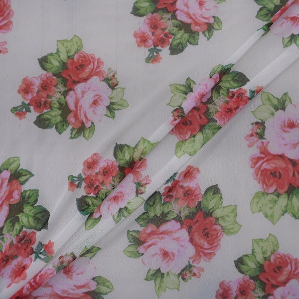 Red Rose Fabric - Etsy