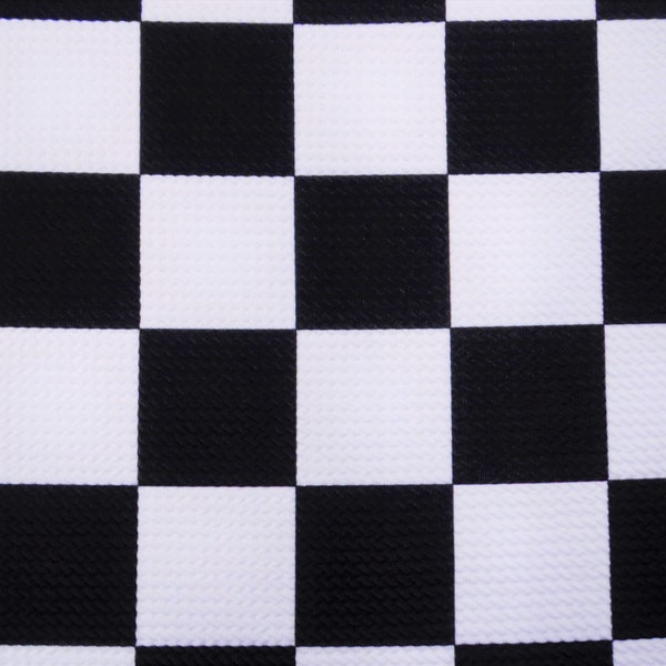 Black and White Checkered Fabric - Etsy