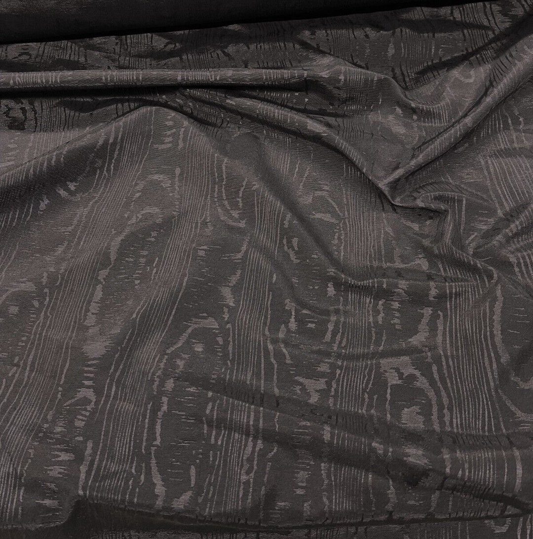 Black Moire' Bengaline Faille Fabric by the Yard Re-orderable - Etsy