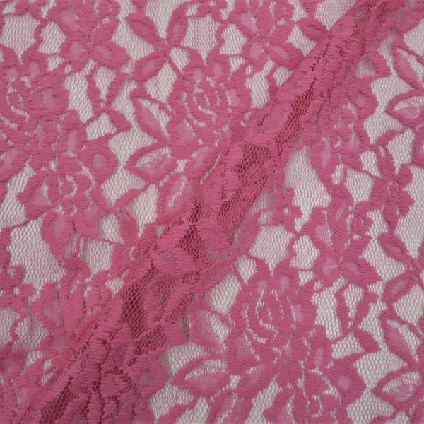 Pink Lace Fabric - Etsy