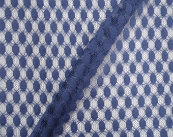 Sheer Slate Blue Fabric - Etsy